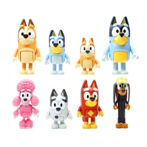 Bluey and Family Figurines - 8 Piece Set– SugarTime Cake Decorating ...