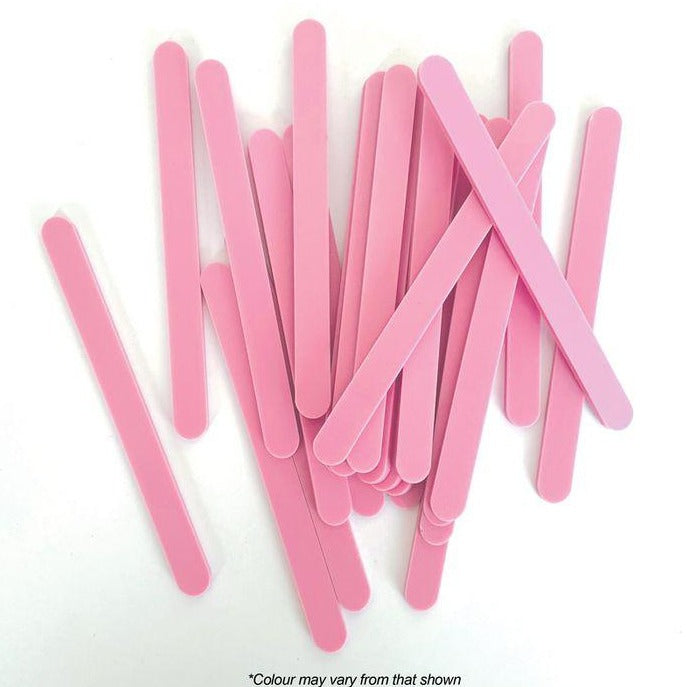 Acrylic Pink Popsicle Sticks 24pk - SugarTime Cake Decorating Australia