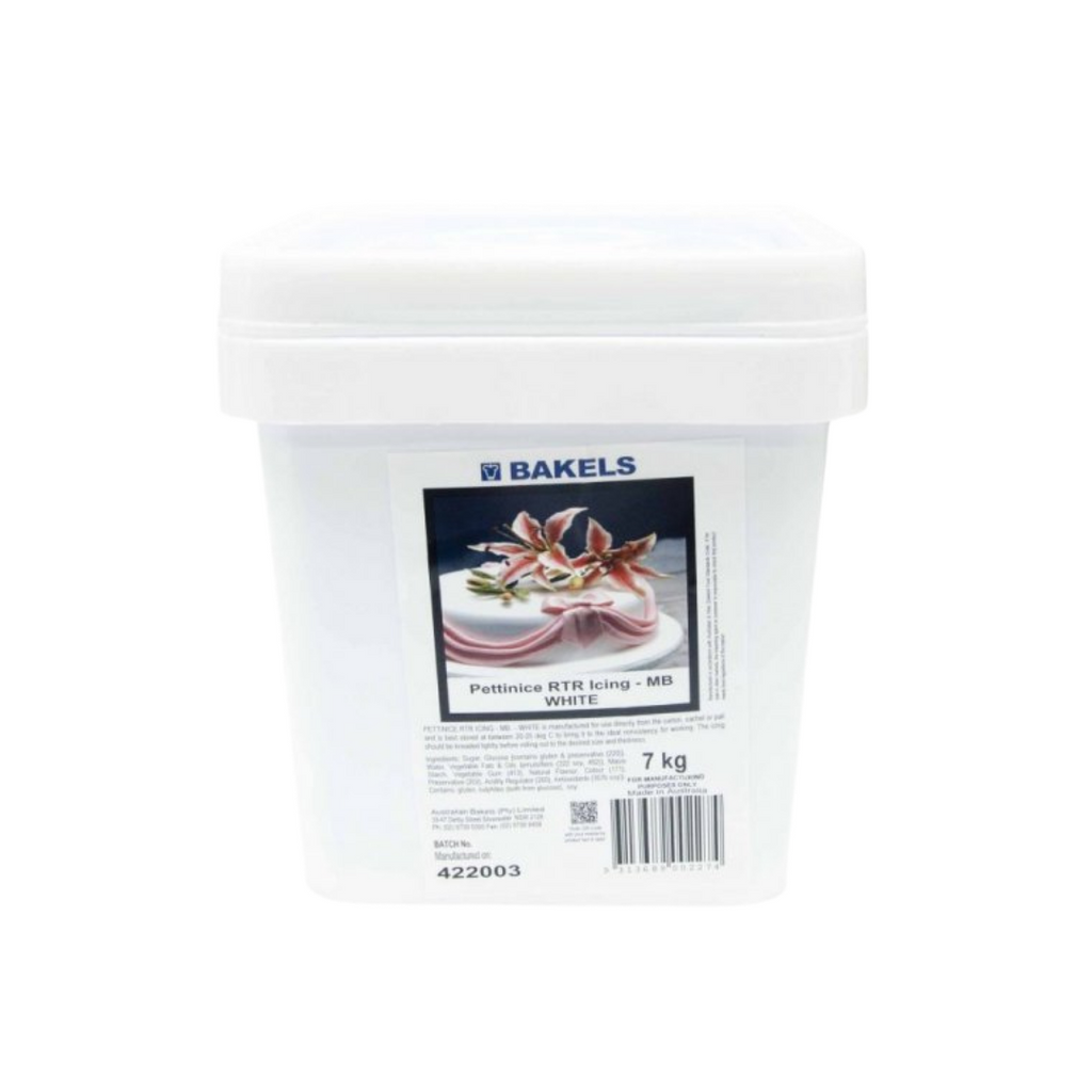 Bakels White Fondant 7kg - SugarTime– SugarTime Cake Decorating Australia