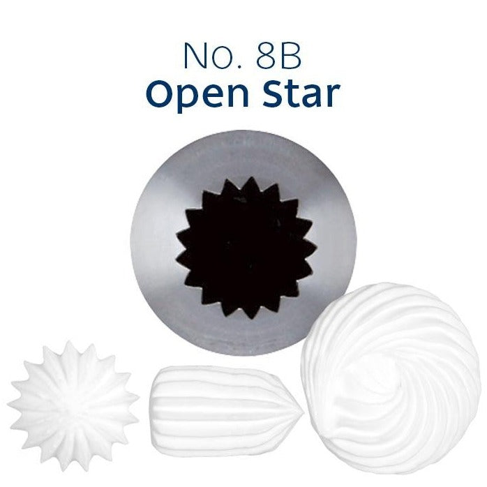 Loyal No 8B Open Star Icing Tip - SugarTime– SugarTime Cake Decorating ...