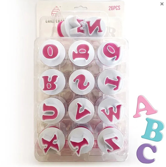 Large Uppercase Alphabet Cutters - SugarTime Cake Decorating– SugarTime ...