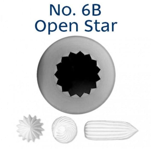 Loyal No 6B Open Star Icing Tip - SugarTime– SugarTime Cake Decorating ...