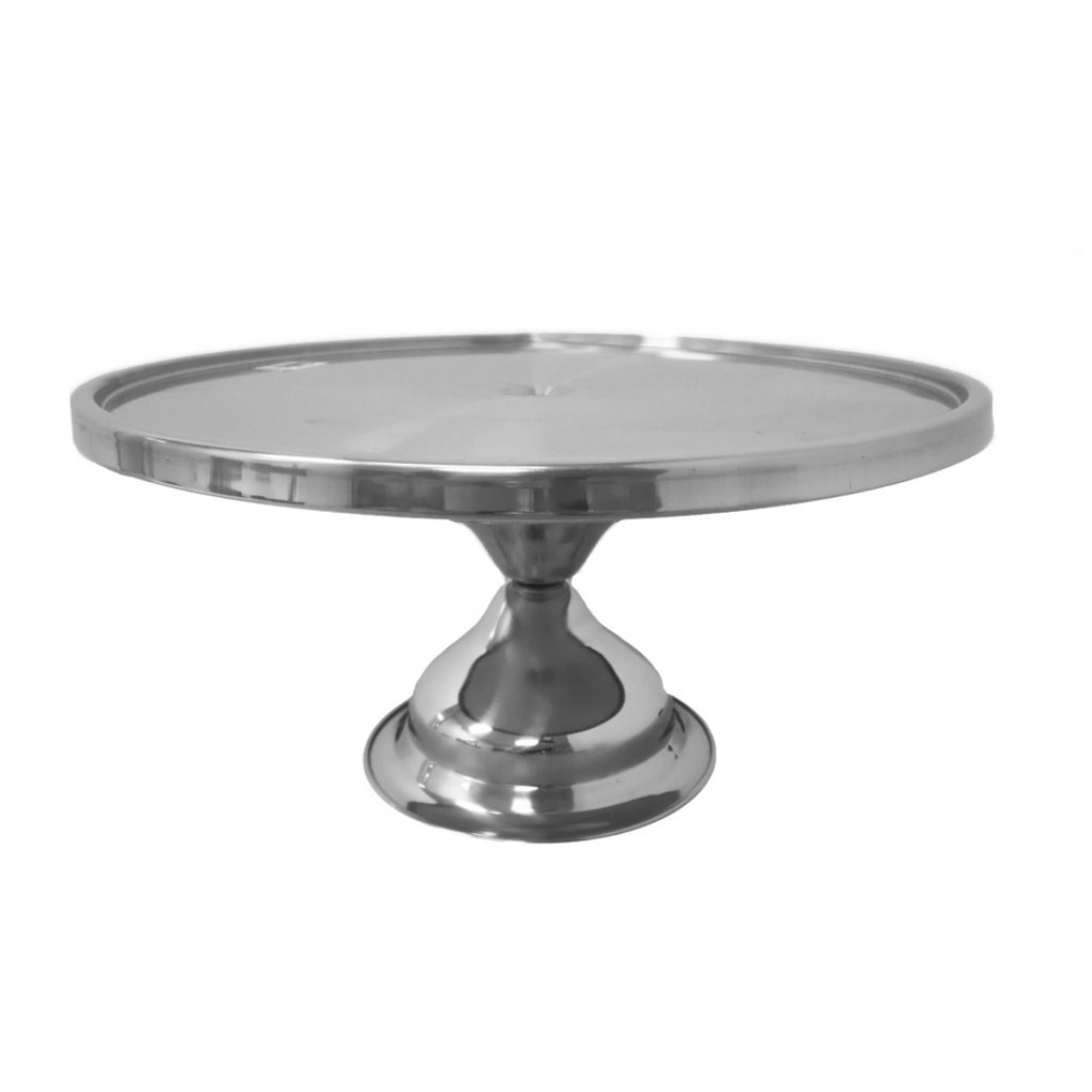 Stainless Steel Cake Stand Tall 30cm - SugarTime– SugarTime Cake ...
